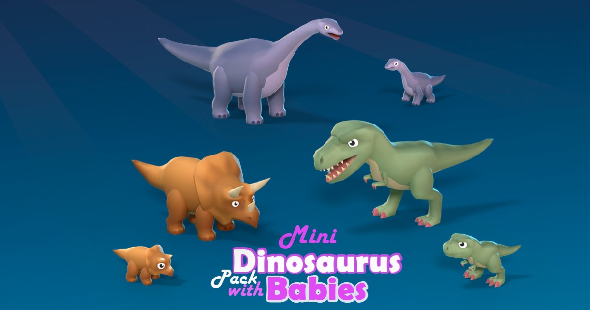 Dinosaurus Mini Pack with Babies | Characters | Unity Asset Store