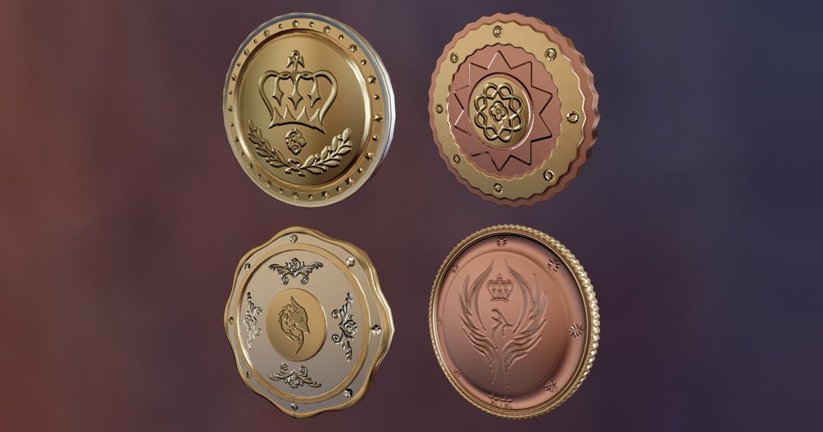 Metallic Coins Pack02 | 3D 소품 | Unity Asset Store