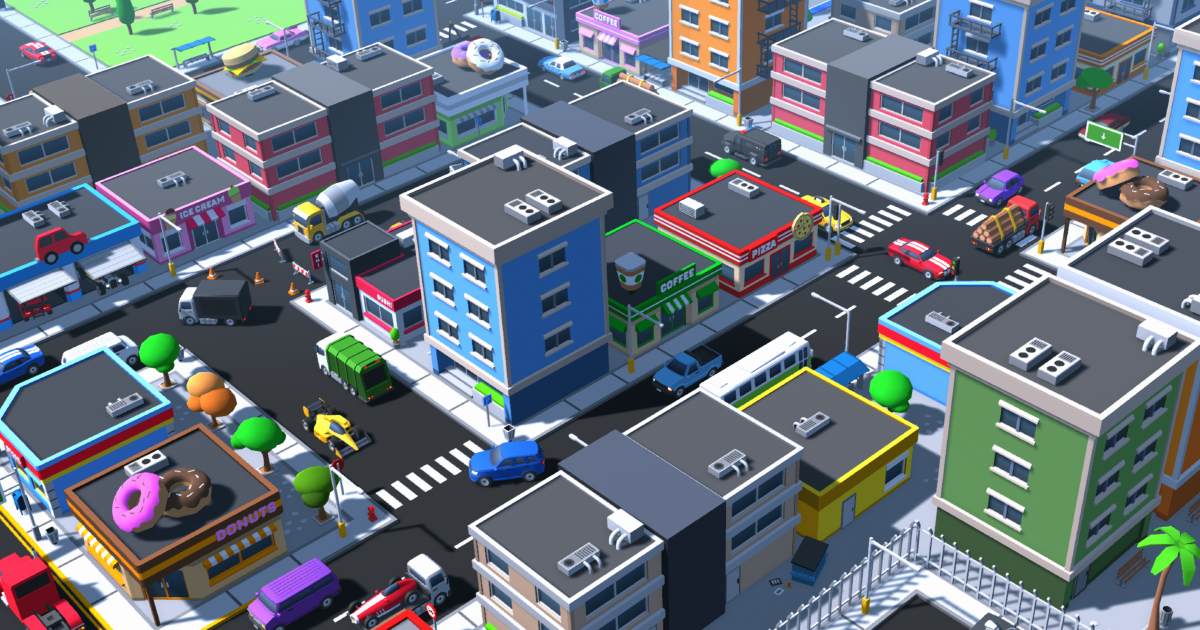 Casual Town Pack - 3D Modular Assets | 3D Urban | Unity Asset Store