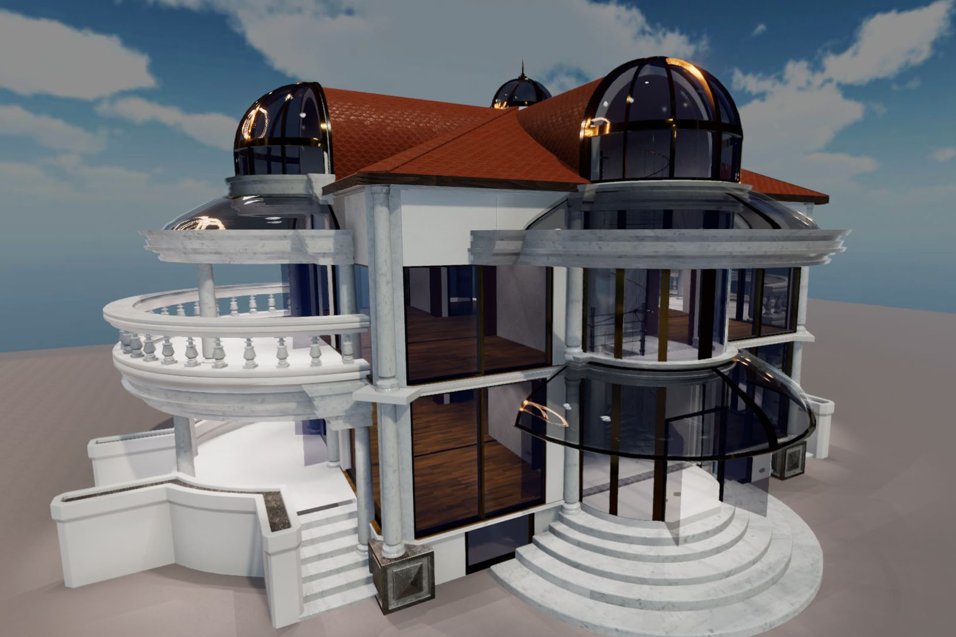 Glass House | 3D Exterior | Unity Asset Store