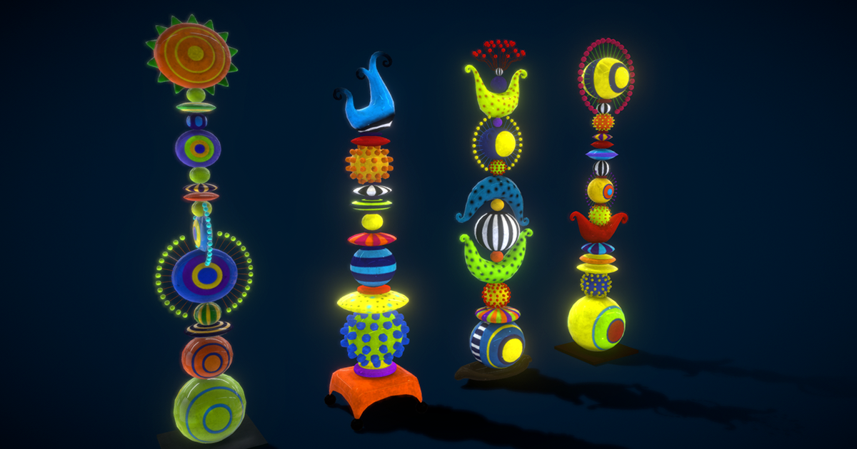 V5 Totemic Fantasy Path1 | 3D Furniture | Unity Asset Store