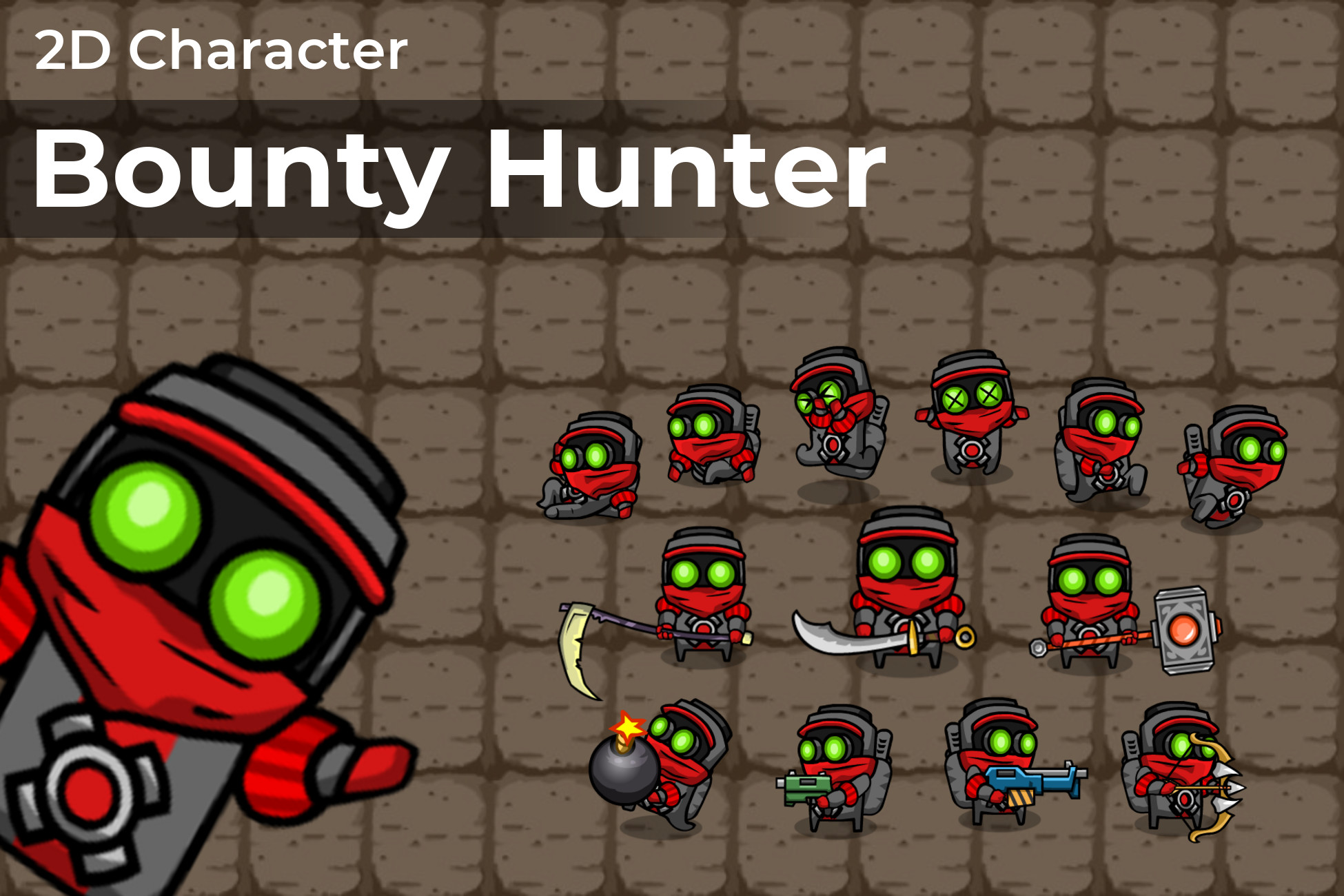 2D Character - Bounty Hunter | 2D Characters | Unity Asset Store