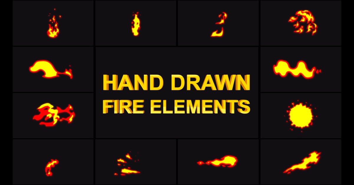 Hand Drawn Fire Elements Pack | VFX | Unity Asset Store