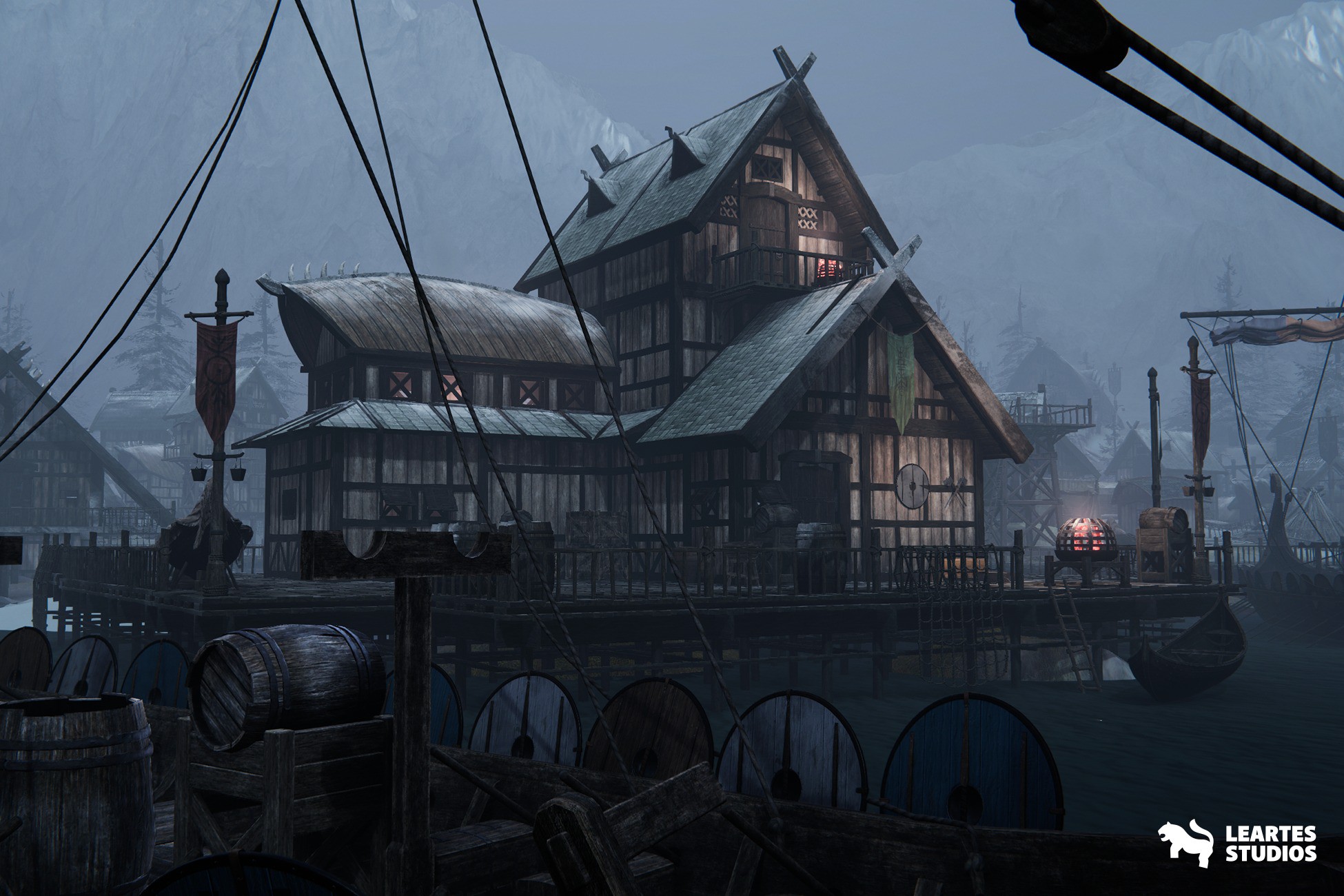 Viking Village Environment Megapack ( Modular with Interiors ) | 3D ...