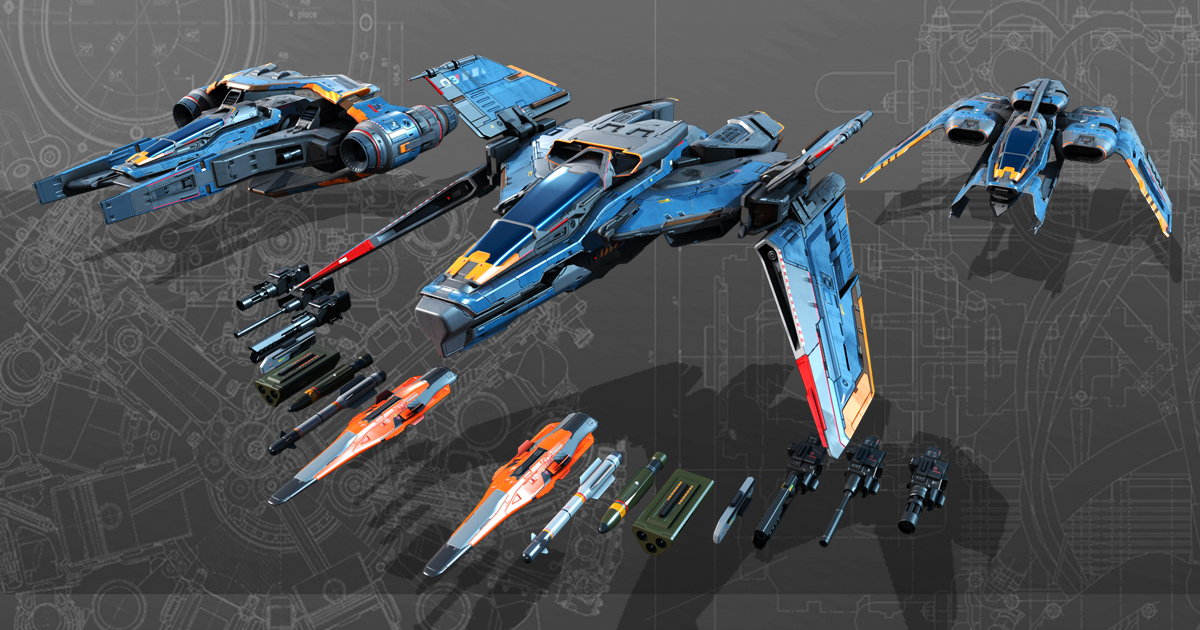 SF Multirole Fighter # MODULAR | 3D Space | Unity Asset Store