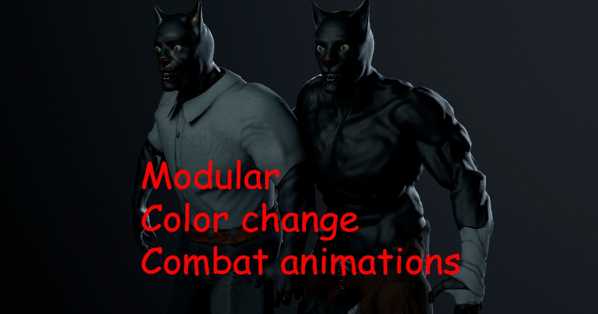 Humanized Cat | 3D Characters | Unity Asset Store