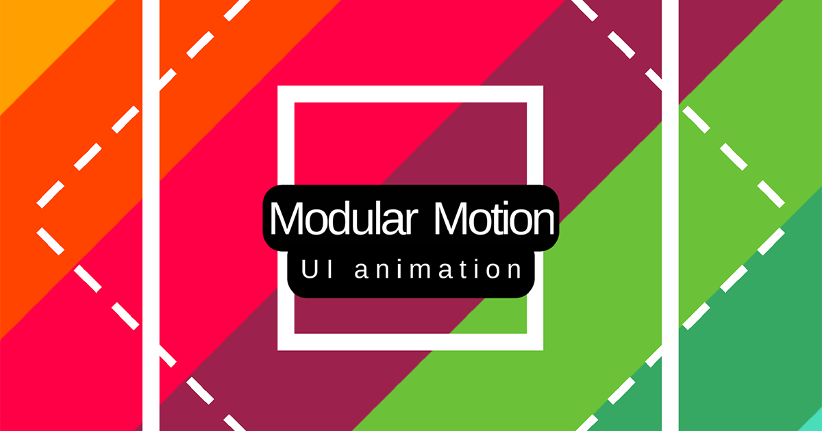 Modular Motion | GUI Tools | Unity Asset Store