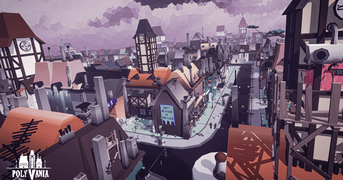 Free Vampiric PolyVania: Massive Cartoon Low Poly Town Pack | 3D Urban ...