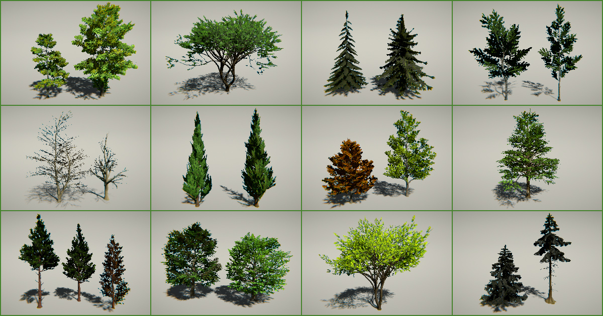 Animated Trees Package | 3D Trees | Unity Asset Store