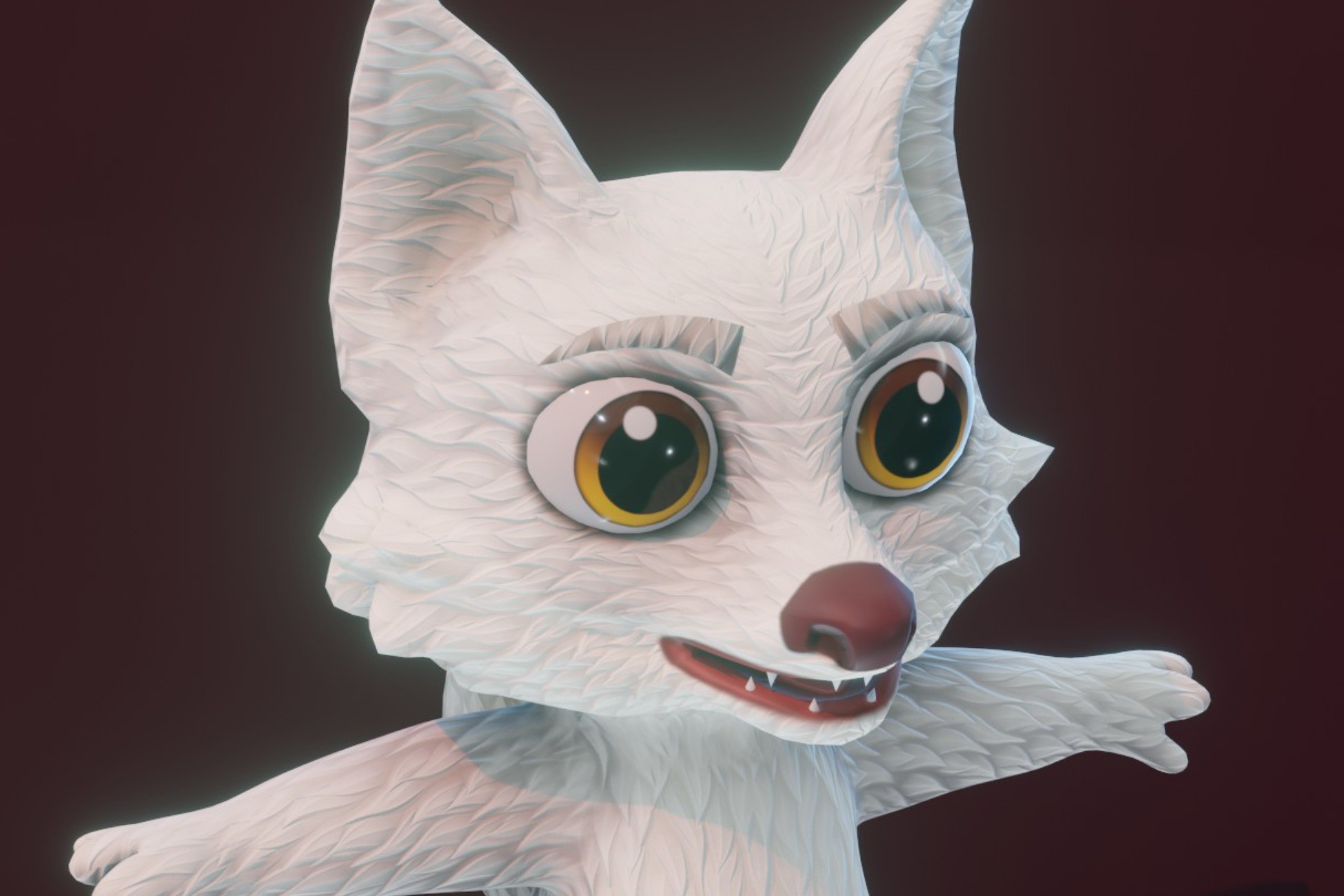 Cartoon Arctic Fox Rigged 3D Model | Characters | Unity Asset Store