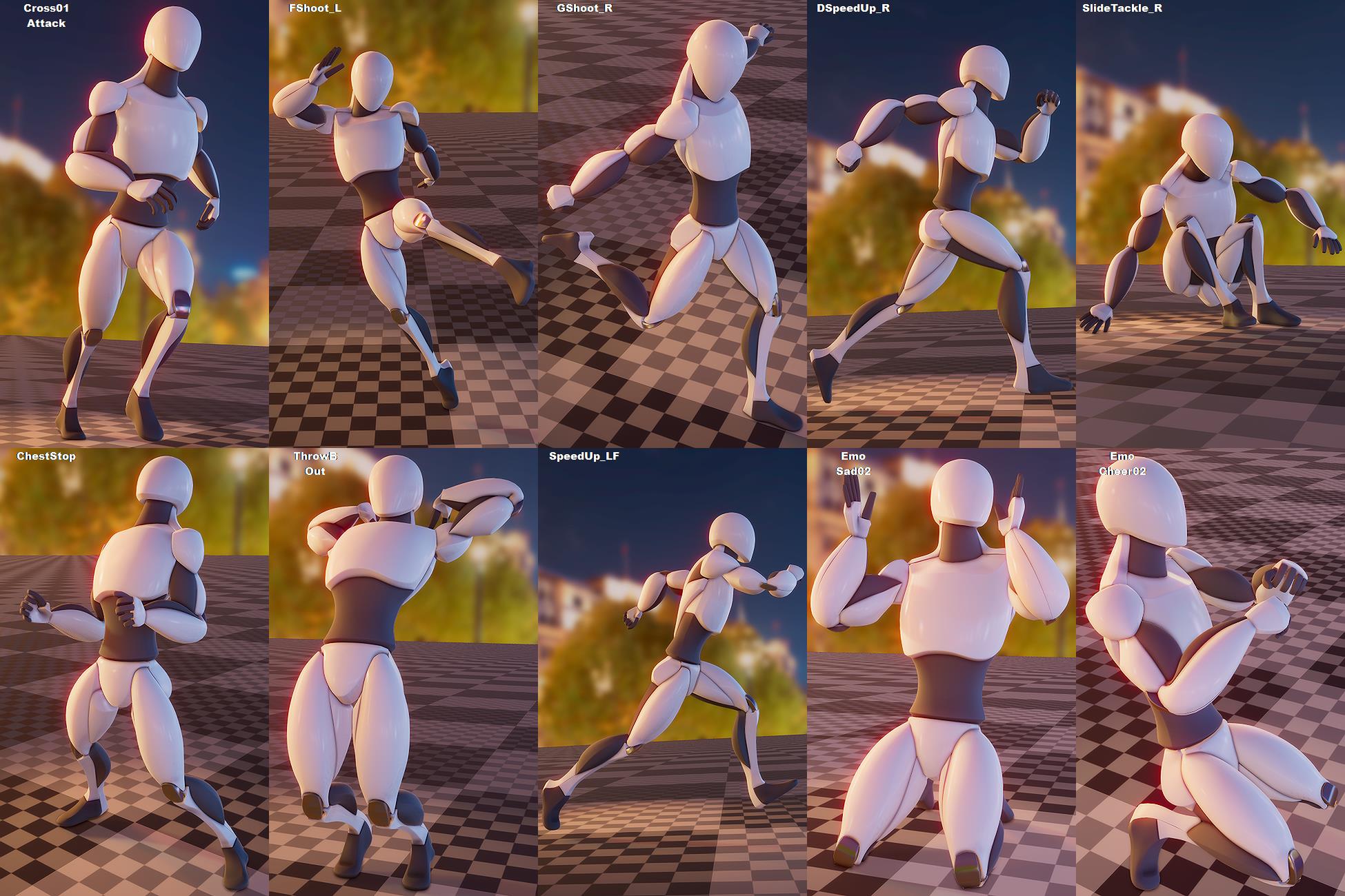 AA Soccer Player Animations package | 3D Animations | Unity Asset Store