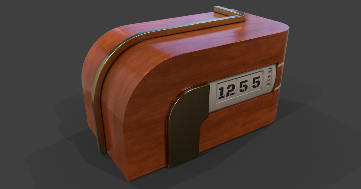 Art Deco Clock V01 | 3D 가구 | Unity Asset Store