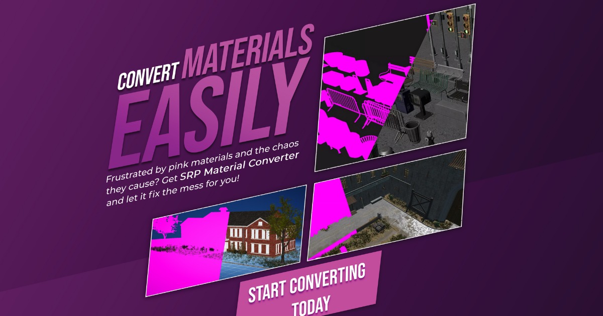 SRP Material Converter - HDRP to URP, HDRP to Built-in & more ! | Utilities Tools | Unity Asset ...