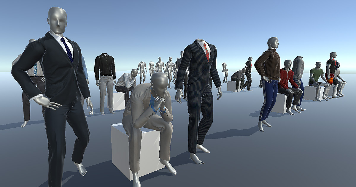 Male Mannequin with clothes | 3D Clothing | Unity Asset Store