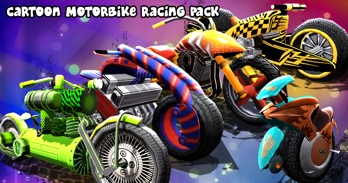 Cartoon Motorbike Racing Pack | 3D Vehicles | Unity Asset Store