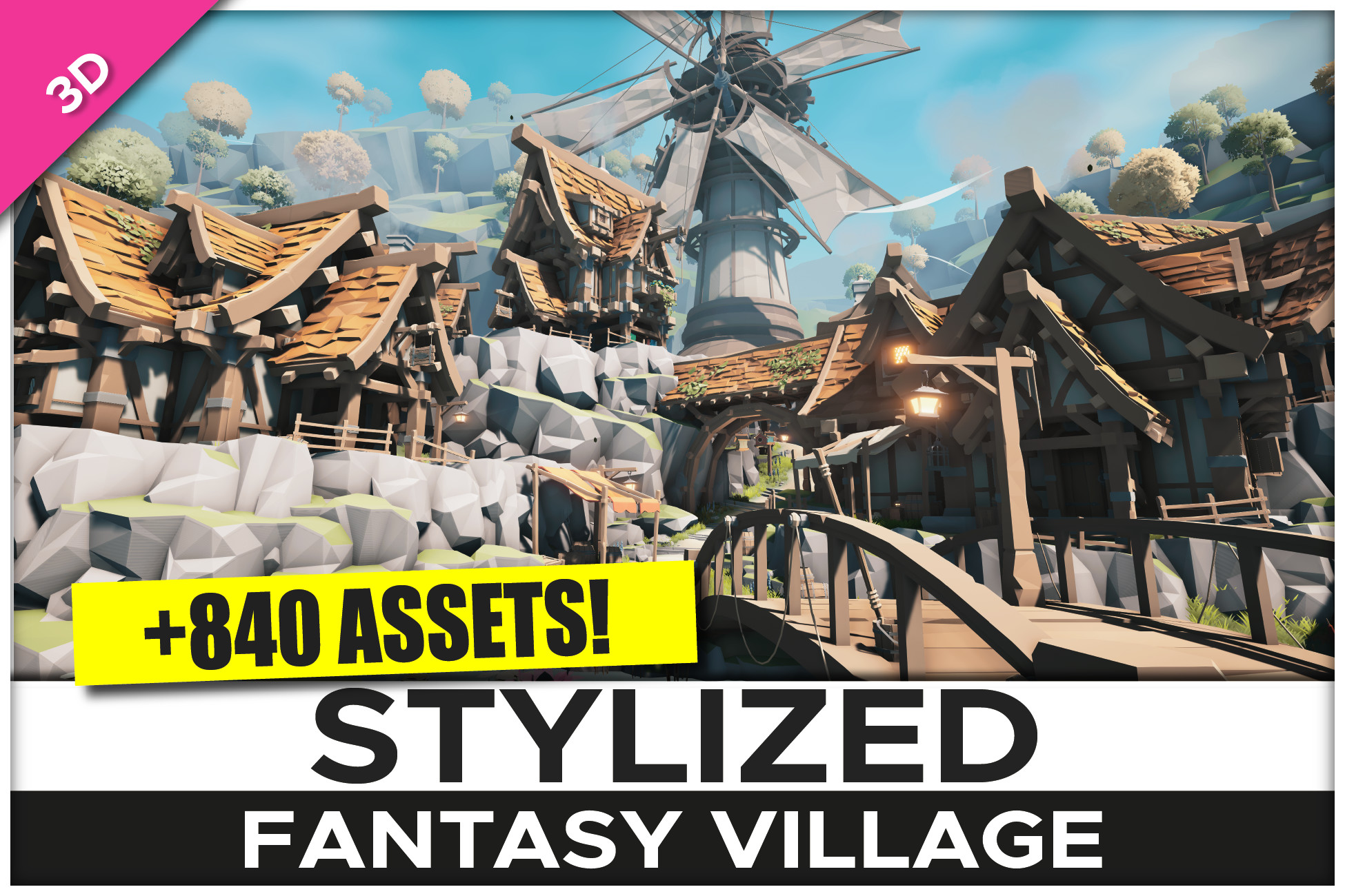 STYLIZED Fantasy Village - Low Poly 3D Art | 3D Fantasy | Unity Asset Store