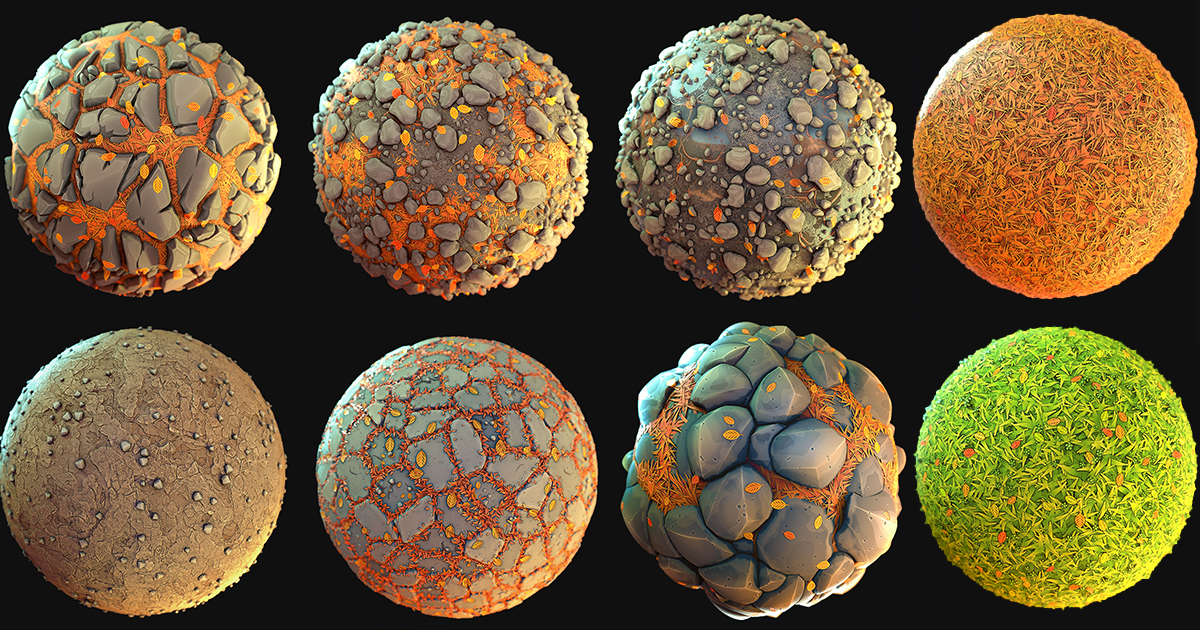 Stylized Materials Nature VOL.02 | 2D Textures & Materials | Unity ...