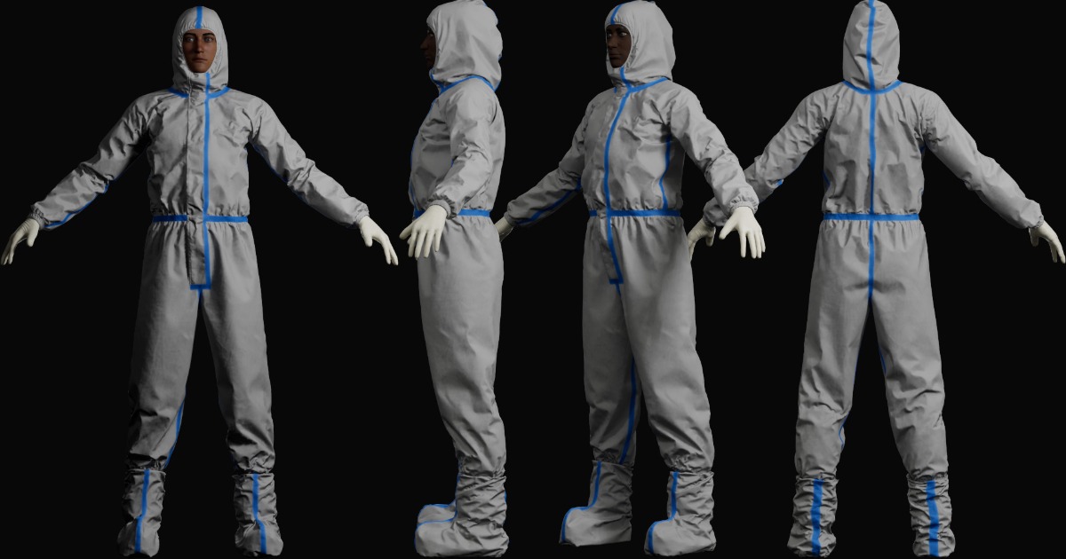 Pandemic Medic Suit | 3D Humanoids | Unity Asset Store