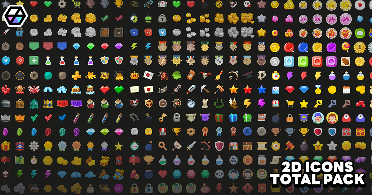 2D Icons - Total Pack | 2D Icons | Unity Asset Store