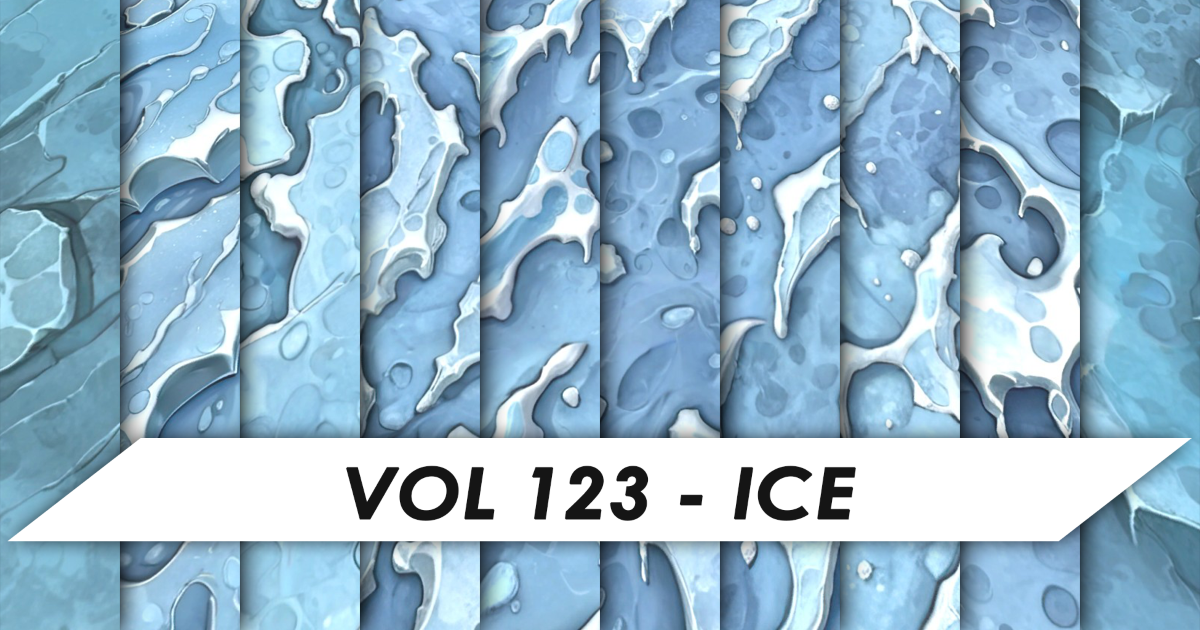 Stylized Textures - Vol 123 - Ice | 2D Textures & Materials | Unity ...