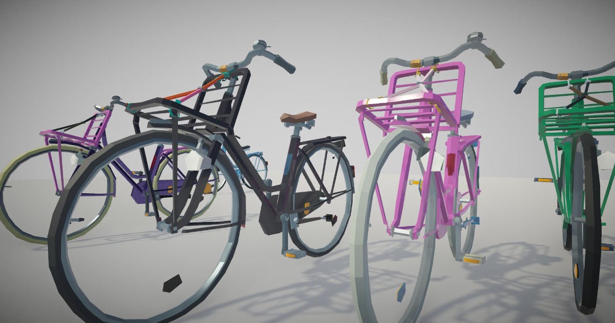 Stylized Dutch Bikes: The GrammaBike | 3D 지상 | Unity Asset Store