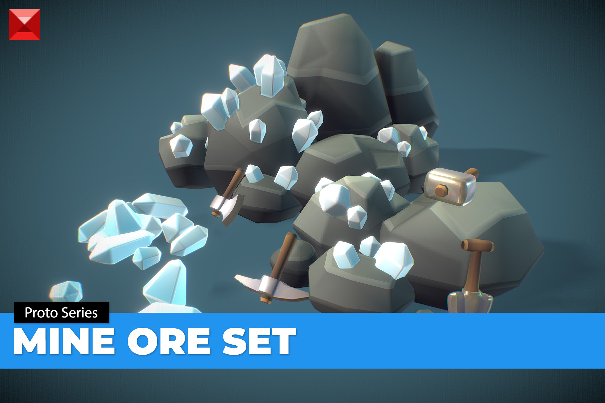 Mine Ore Set - Proto Series | 3D Environments | Unity Asset Store