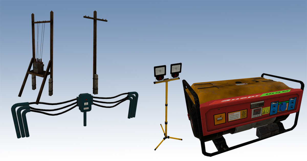 Pak electrical objects | 3D Electronics | Unity Asset Store