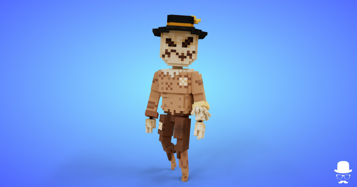 Voxel Character Scarecrow Lowpoly Fantasy Model | Characters | Unity Asset Store