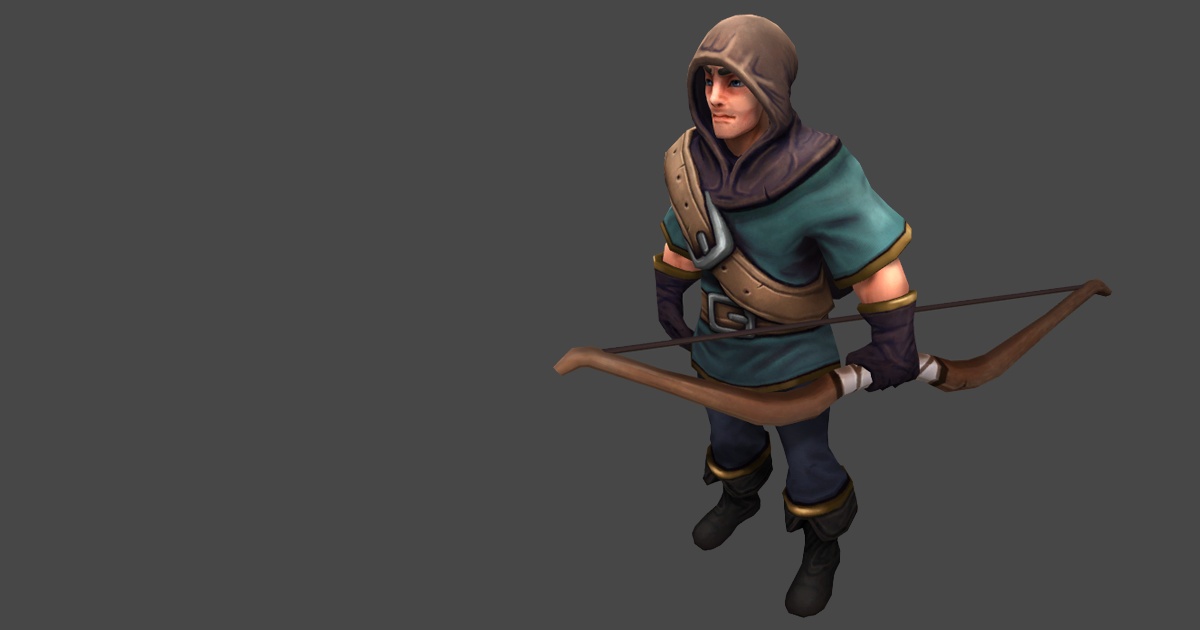 RTS/Moba Archer minion | 3D | Unity Asset Store
