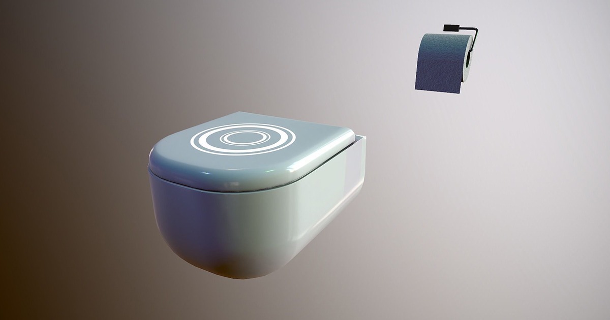 Futuristic Restroom Toilet Sci-fi - BananaMonkey | 3D Interior | Unity ...