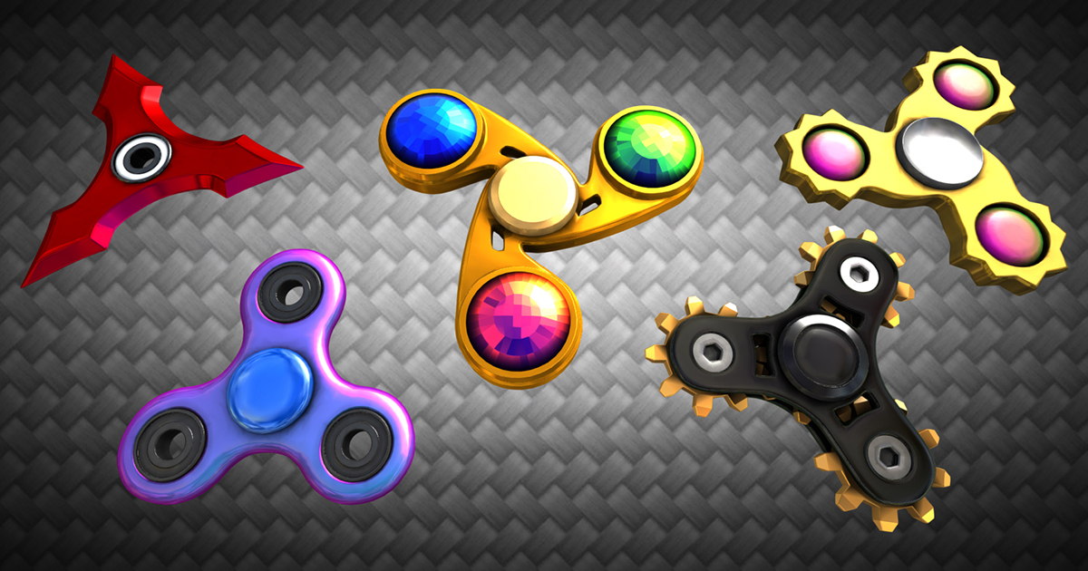 HD Fidget Spinners | 3D | Unity Asset Store