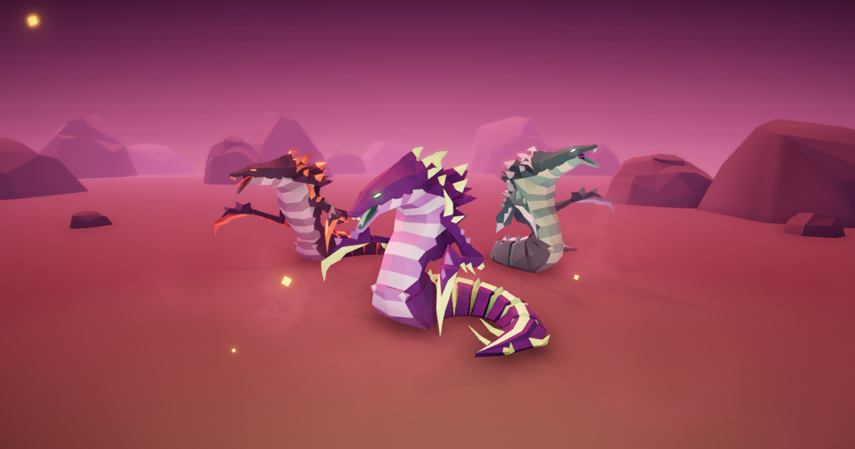 Polygonal - Alien Serpent | 3D Creatures | Unity Asset Store