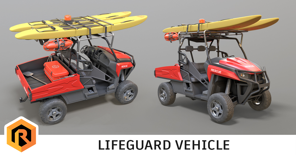 Lifeguard Vehicle With Accessories | 3D Vehicles | Unity Asset Store