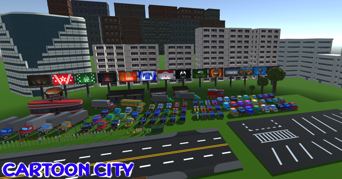 Modular Cartoon City Building | 3D 캐릭터 | Unity Asset Store