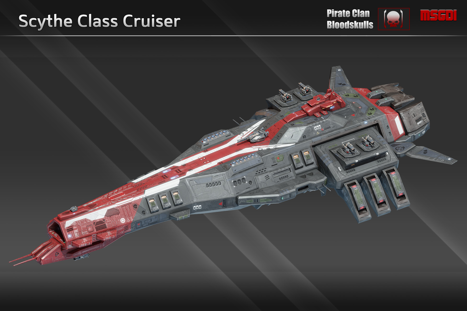 Spaceship Scythe Cruiser | 3D Space | Unity Asset Store