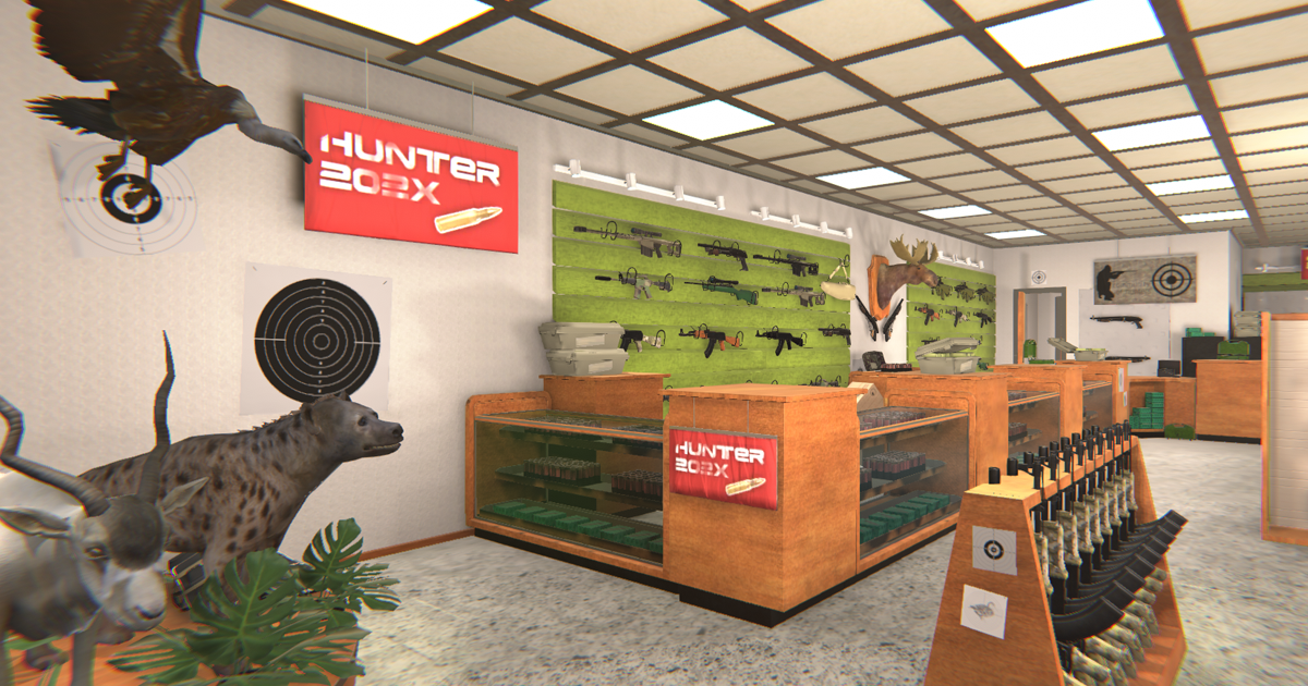 Gun Shop - weapon and furniture | 3D Interior | Unity Asset Store