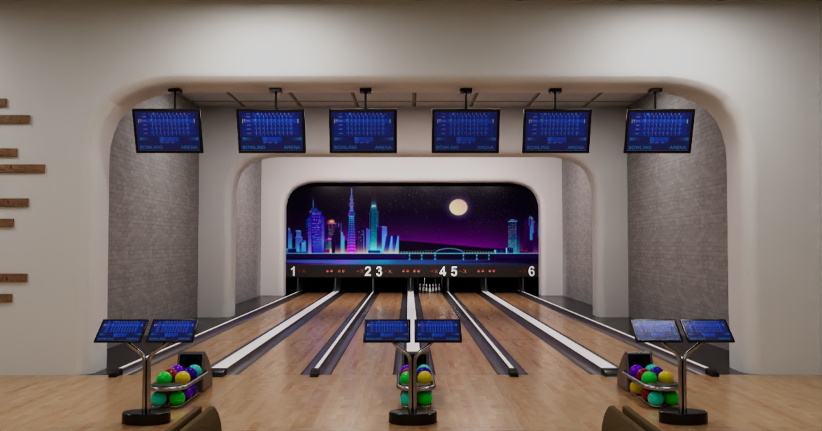 Bowling Arena | 3D Interior | Unity Asset Store