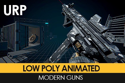Low Poly Animated - Modern Guns Pack (URP) | Unity AssetStore概要 优惠信息 beta