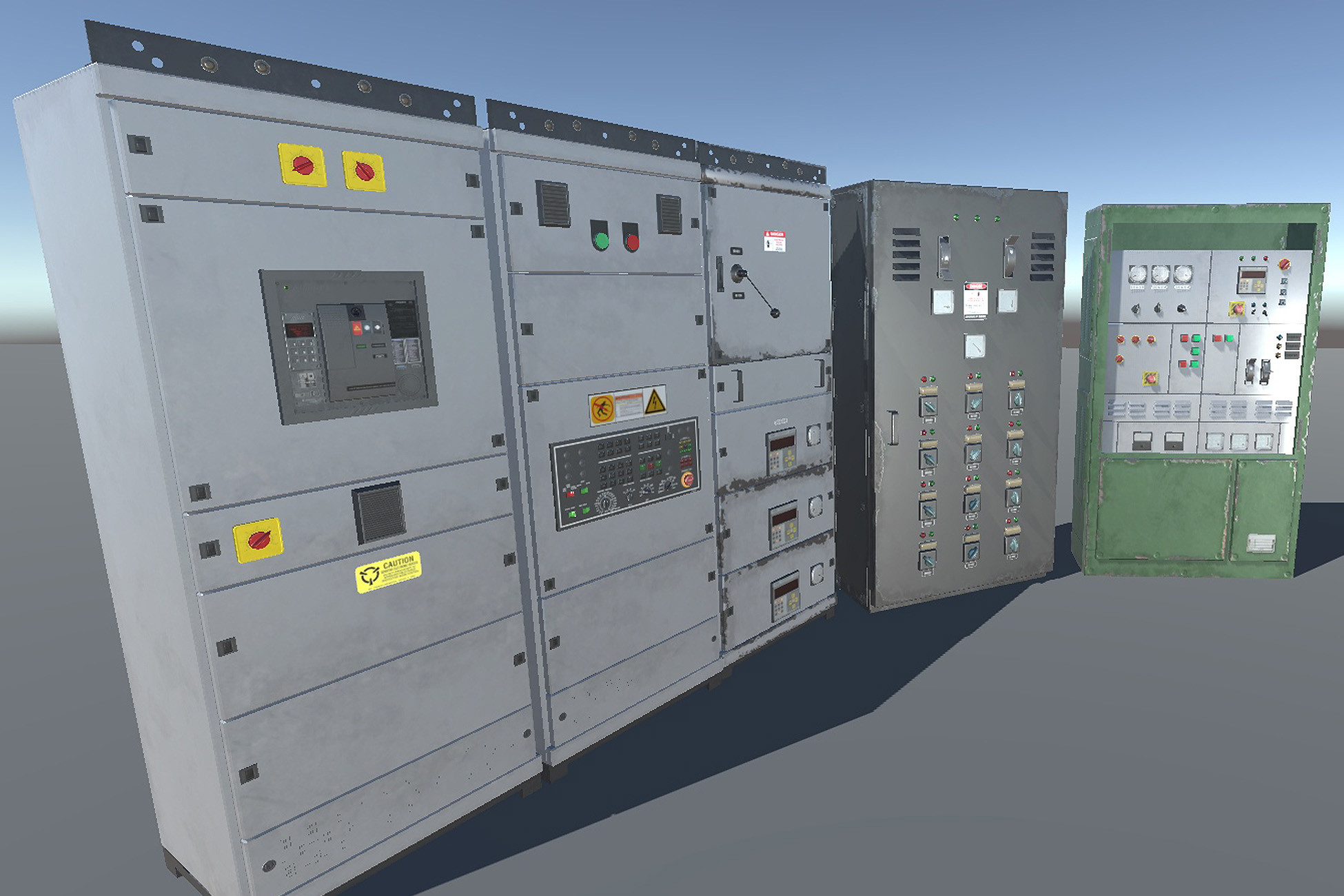 Industrial Control Panels ( AAA quality / PBR ) | 3D Industrial | Unity ...