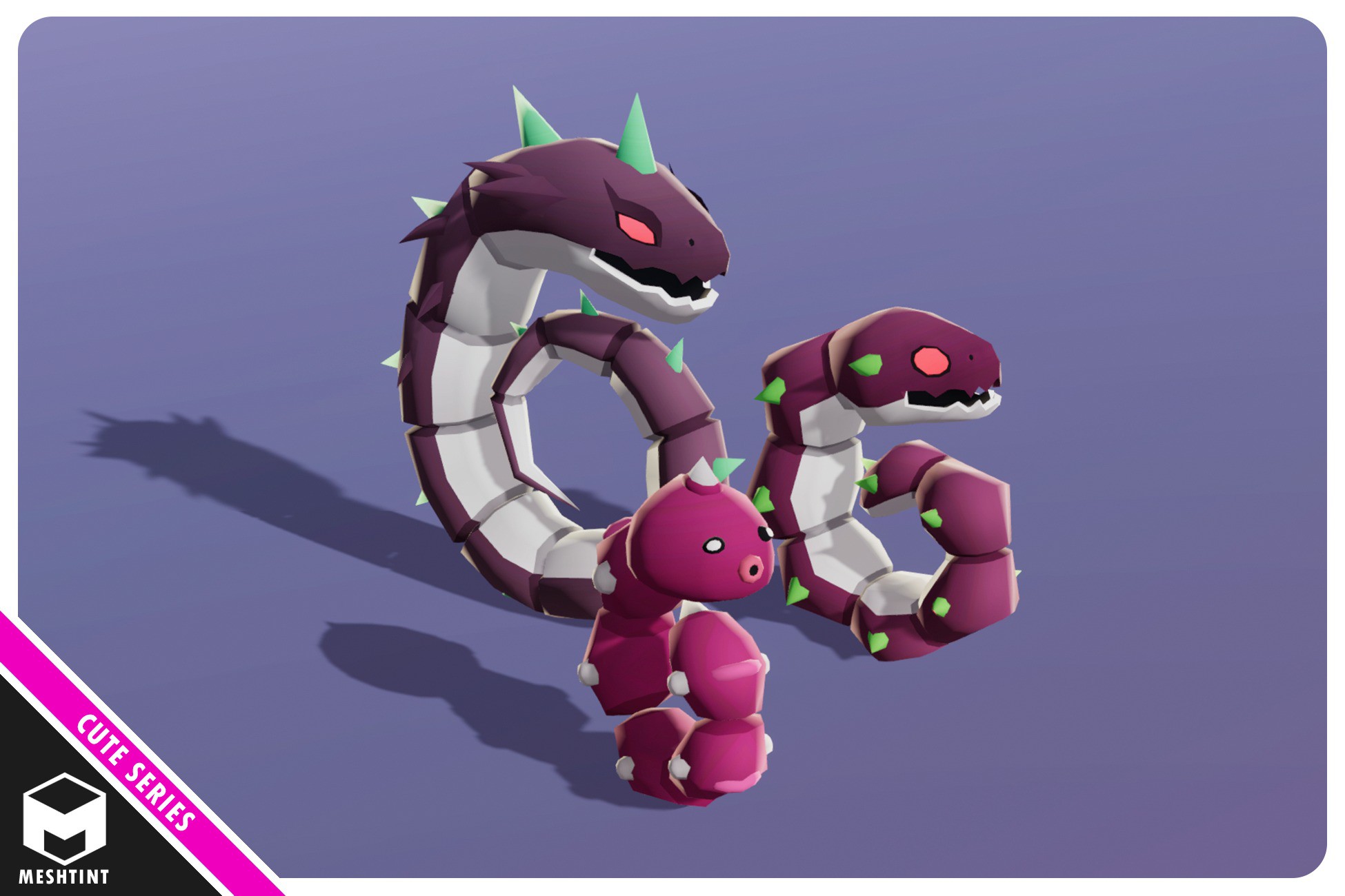 Worm Rot Creep Evolution Pack Cute Series | 3D Creatures | Unity Asset ...