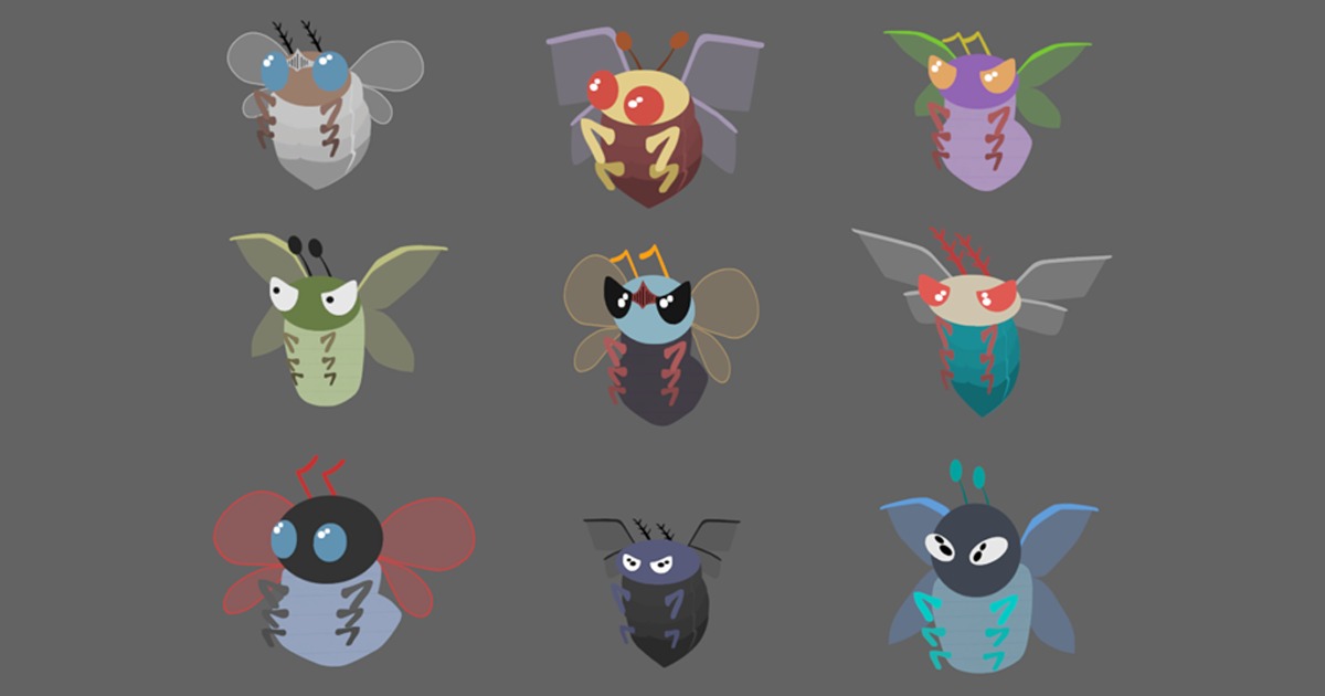 2D Animated Monster Fly | 2D Characters | Unity Asset Store