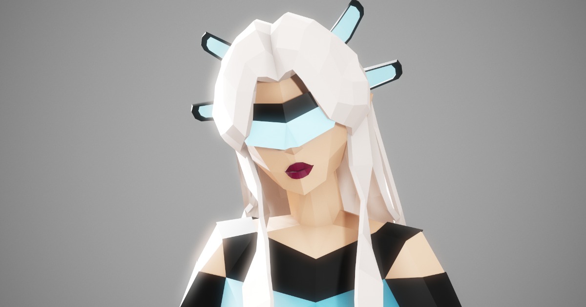 CYBERGIRL - Low Poly Style Female Character | Characters | Unity Asset ...