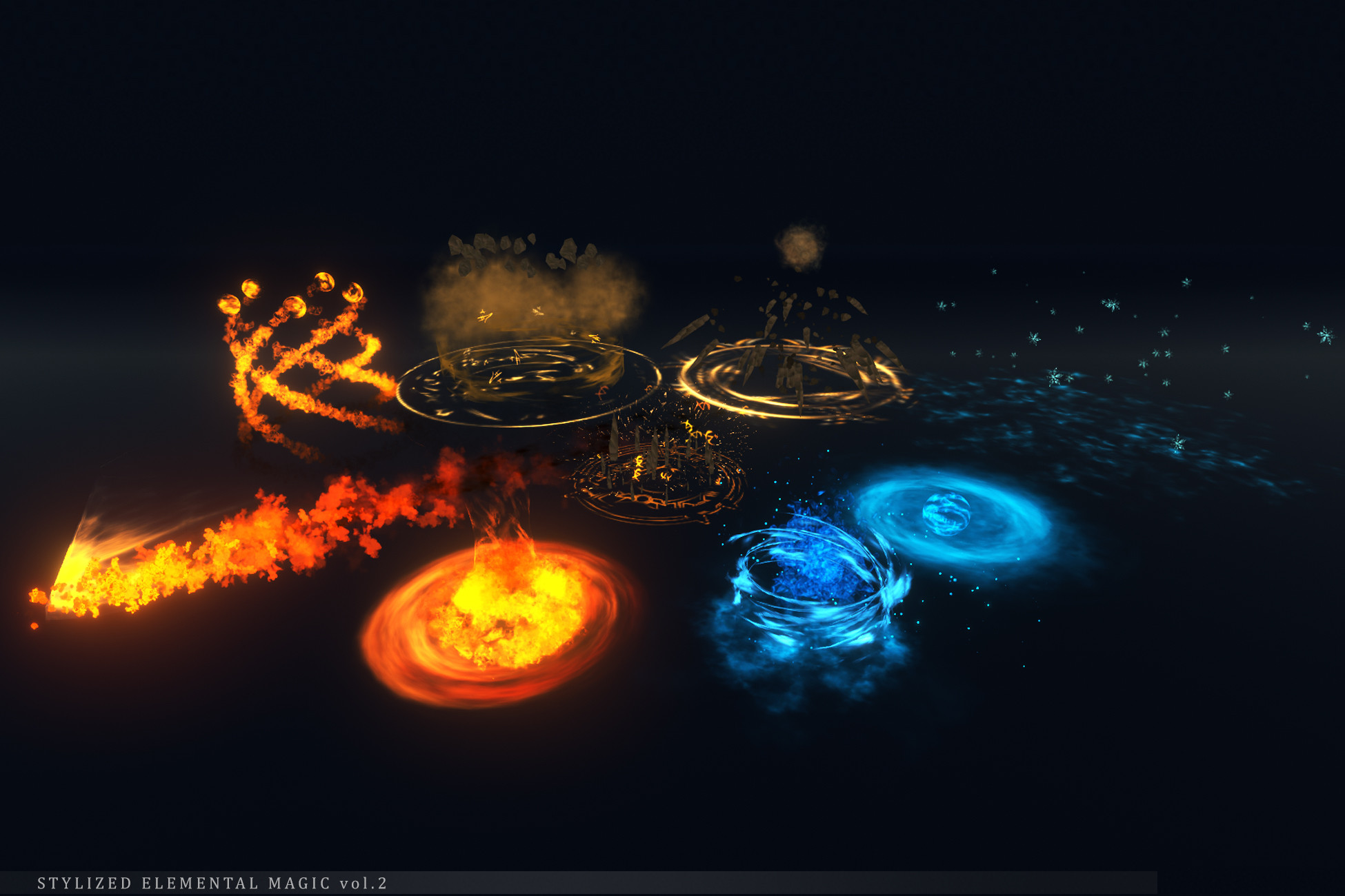 Stylized Elemental Magic Spells vol.2 | VFX Particles | Unity Asset Store