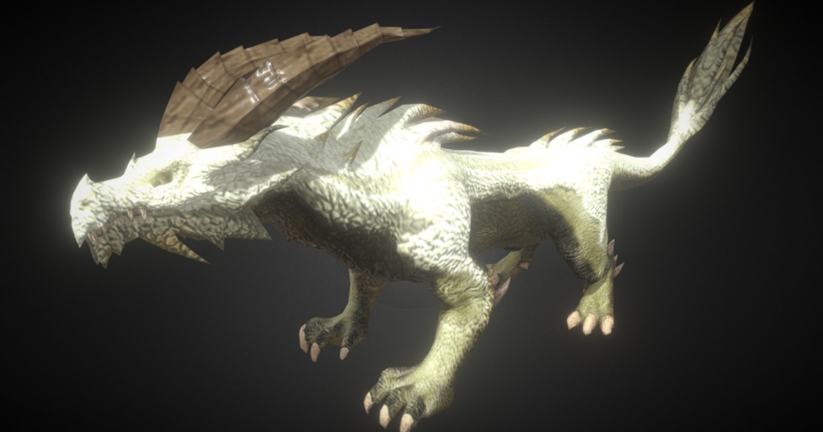 Medium Draco Light | 3D Creatures | Unity Asset Store