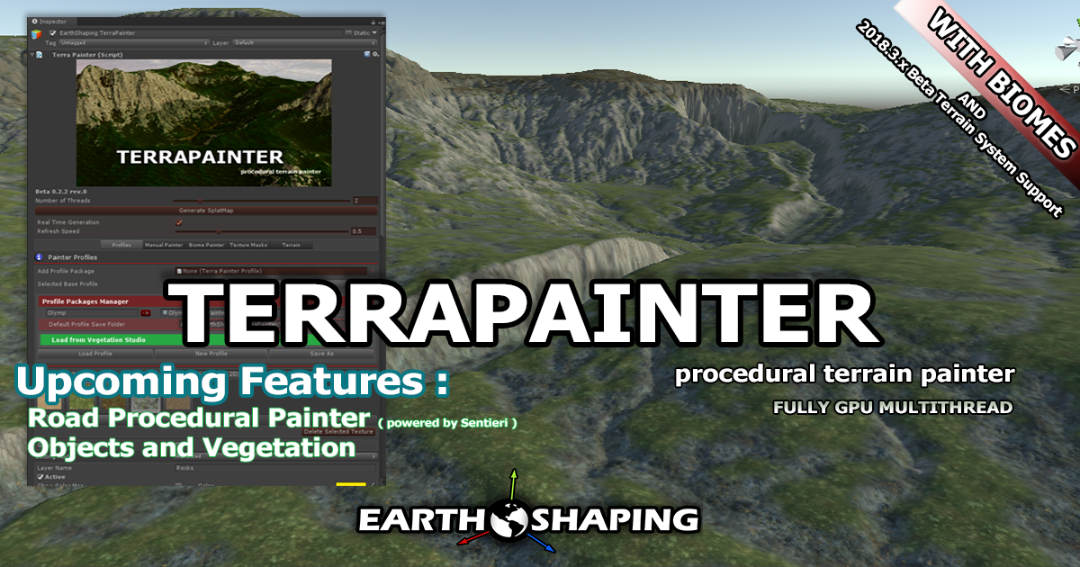 Terra - Painter Module (Beta) | Terrain | Unity Asset Store