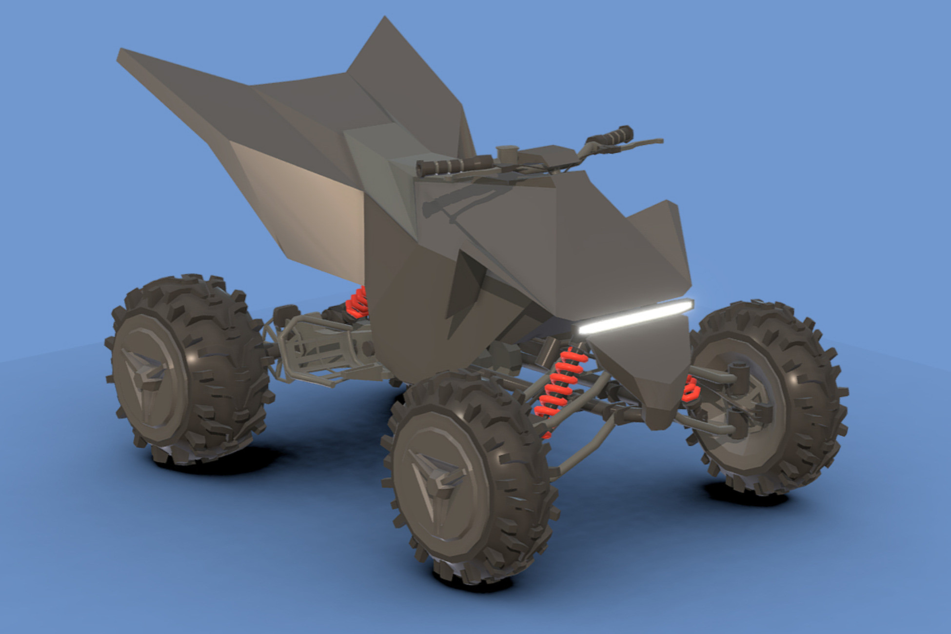 Low-Poly Quad bike # 1 | 3D Land | Unity Asset Store