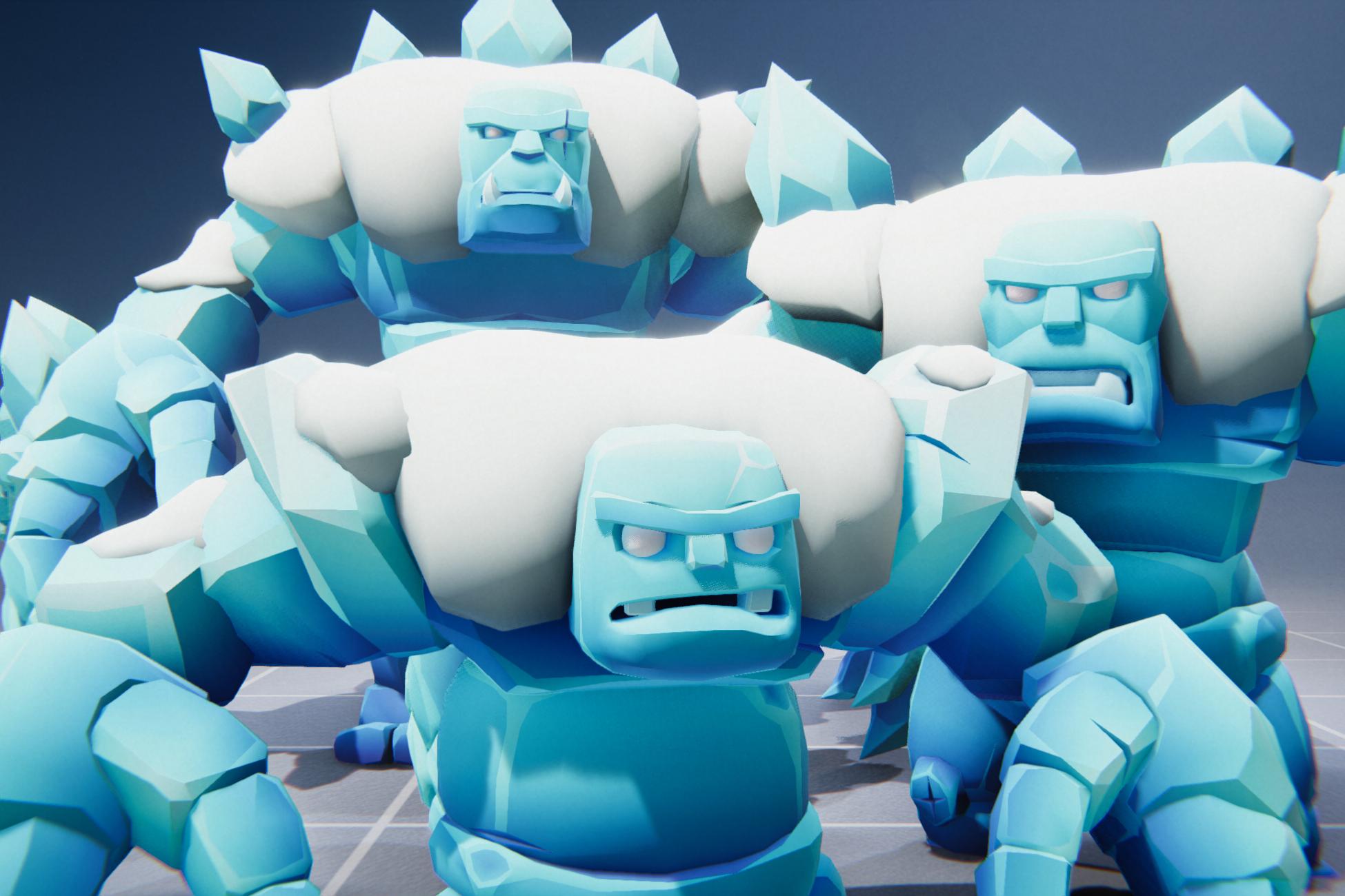 Ice Troll Family - Character + Animations | 3D クリーチャー | Unity Asset Store