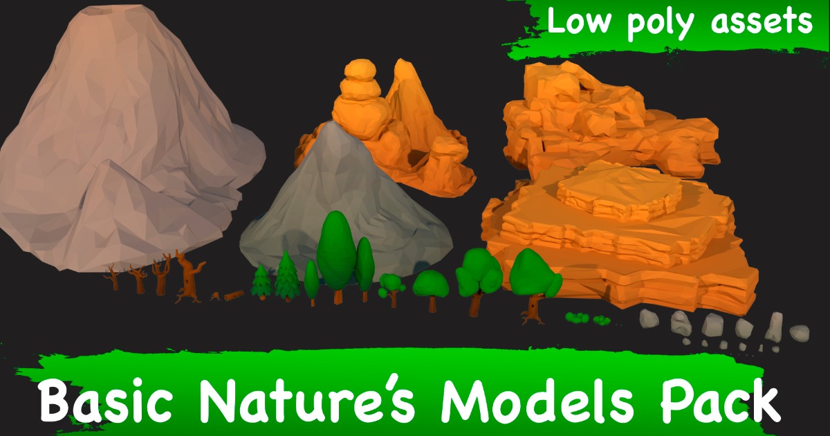 Basic Nature's Models Pack | 3D Environments | Unity Asset Store
