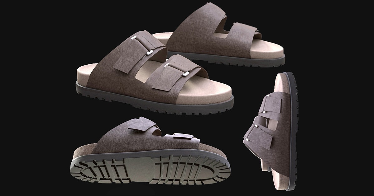 2 Sandals - Male/Female - Rigged Humanoid Skeleton | 3D Characters ...