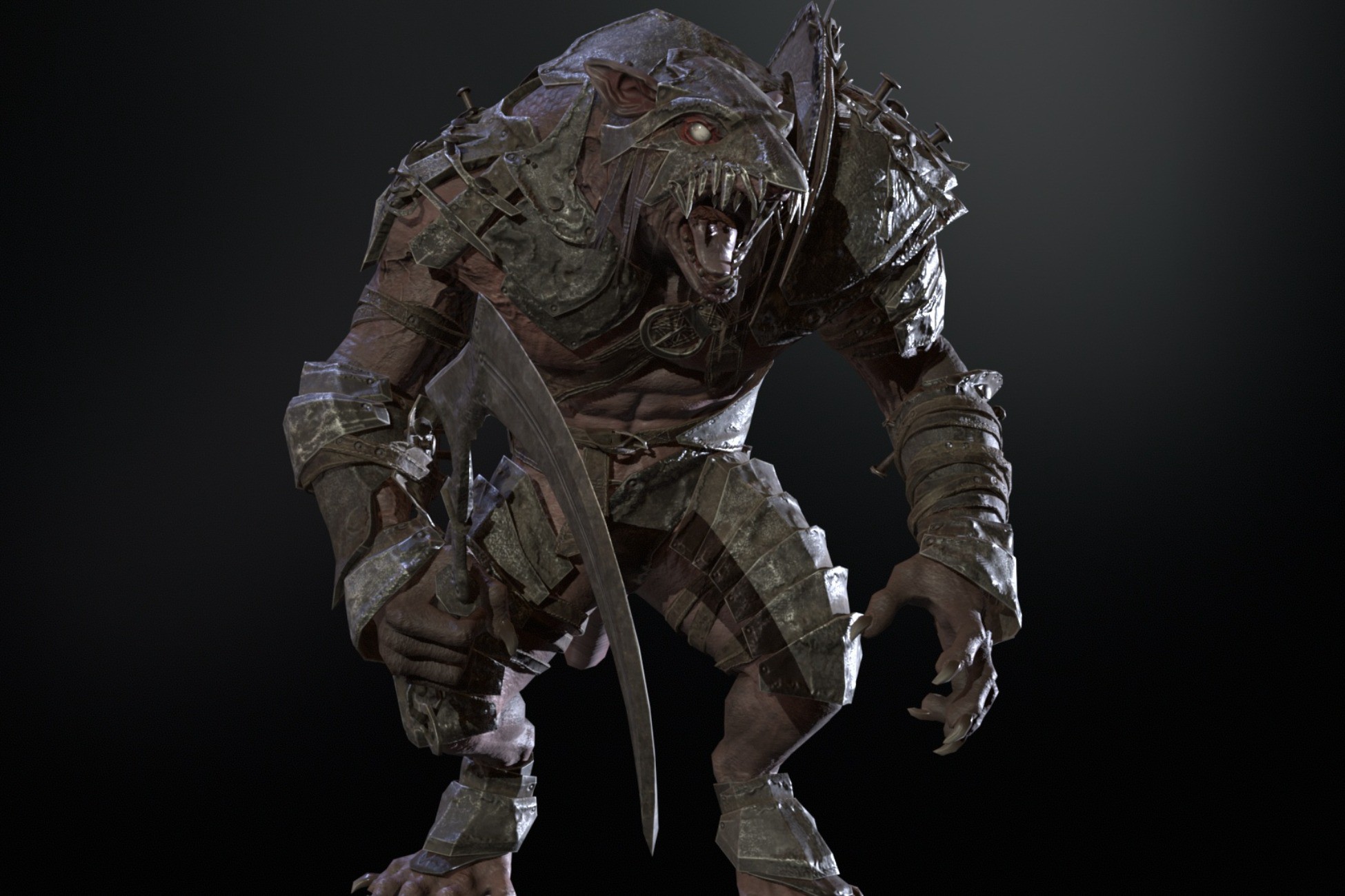RatMan Warrior1 | 3D Creatures | Unity Asset Store